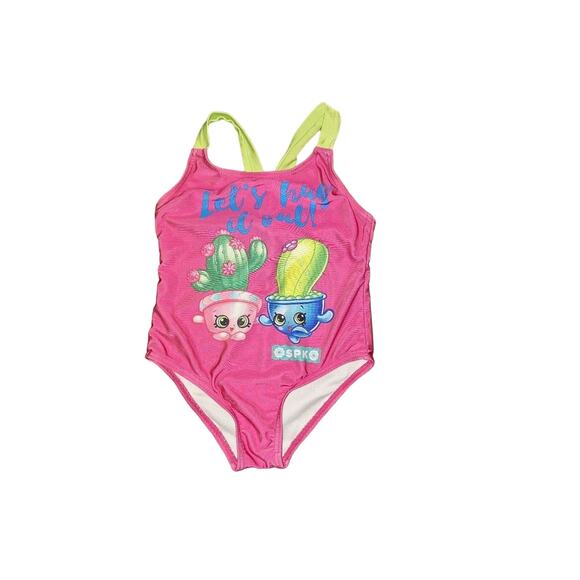 Flapdoodles | Swim | Shopkins Girls Swimsuit Pink | Poshmark